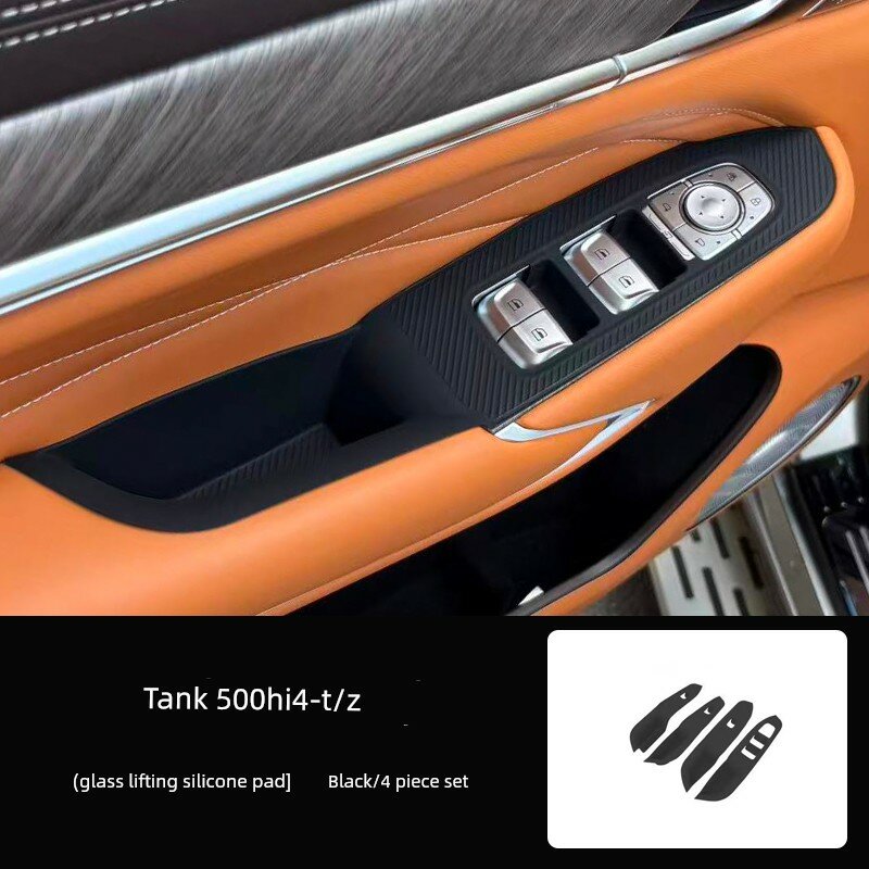 Силиконовые прокладки для окон Tank 500 2022-2026, черный, 4 предмета