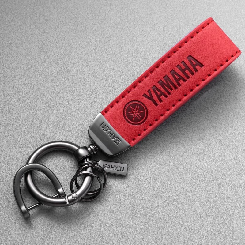 Брелок-лента Yamaha с кольцом-подковой, красный цвет для моделей Yamaha