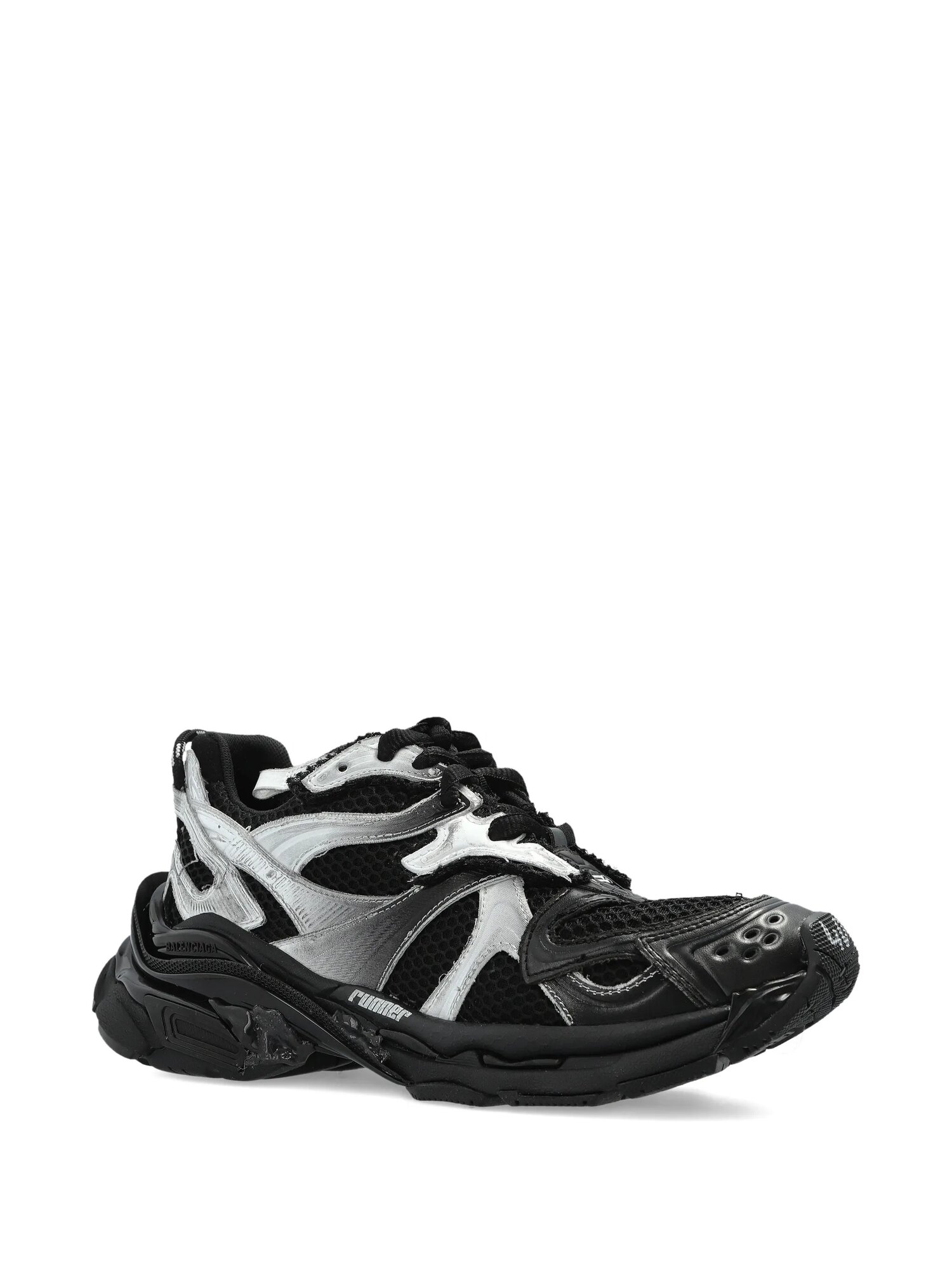 Кроссовки BALENCIAGA Runner panelled sneakers, размер 40, черный — фото 1