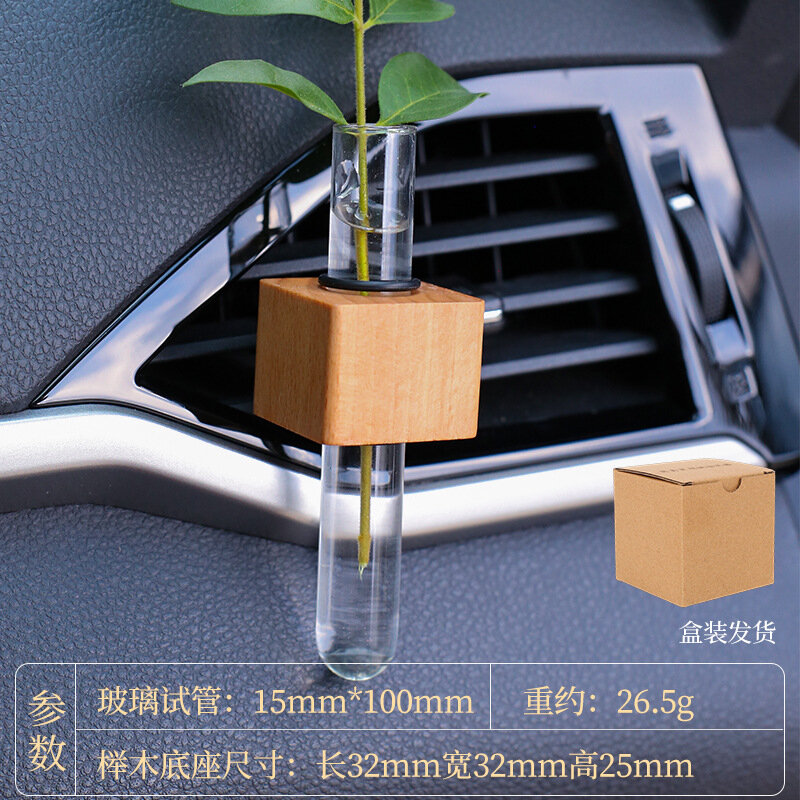 Горячая распродажа на Amazon: аромадиффузор для автомобиля из массива дерева, украшение для воздуховода, держатель для эфирных масел и цветов