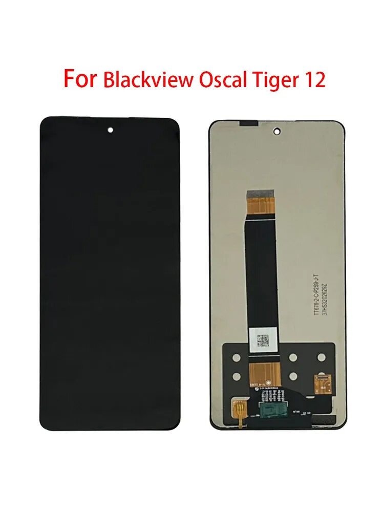 Дисплей на Blackview Oscal Tiger 12 в сборе с тачскрином Черны