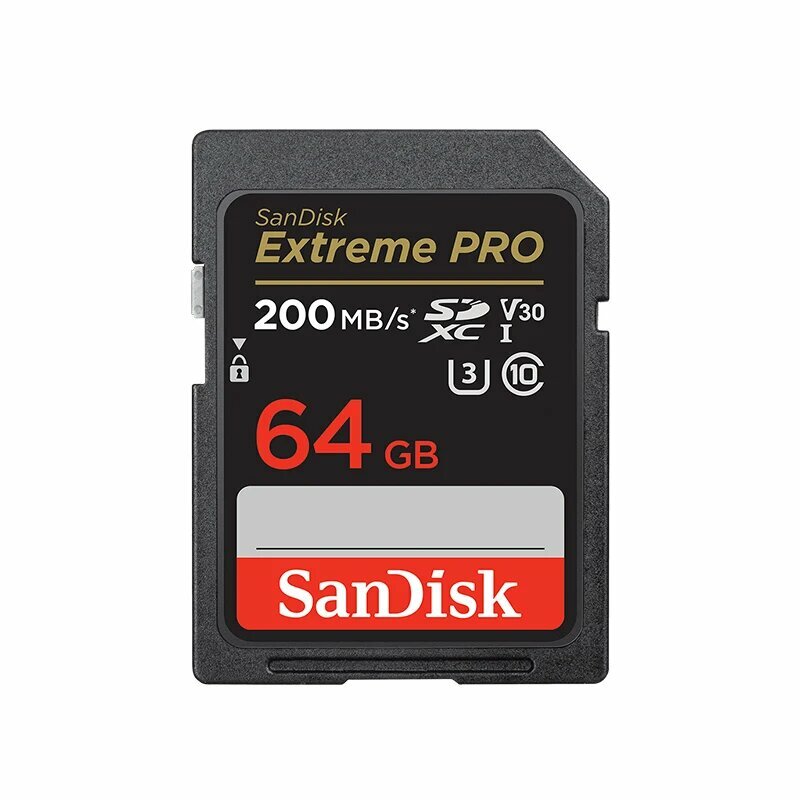 SanDisk Extreme PRO SD карта памяти 64/128/256/512/1024 ГБ V30 SDXC 64GB