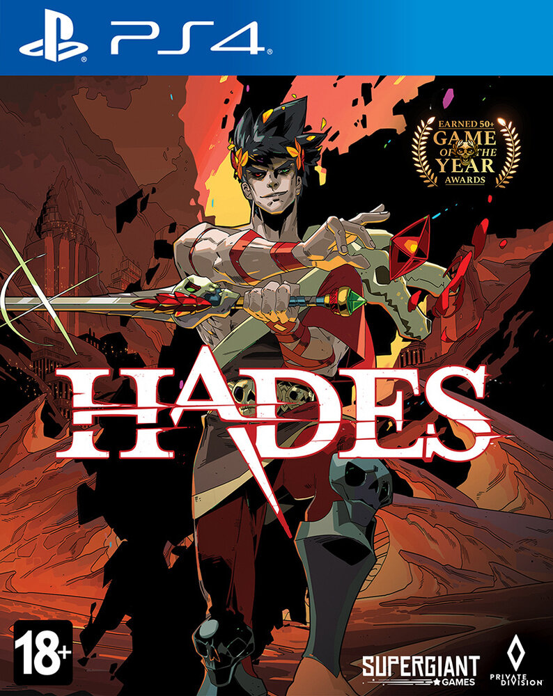 Игра Supergiant Games Hades (PS4) с русскими субтитрами и интерфейсом