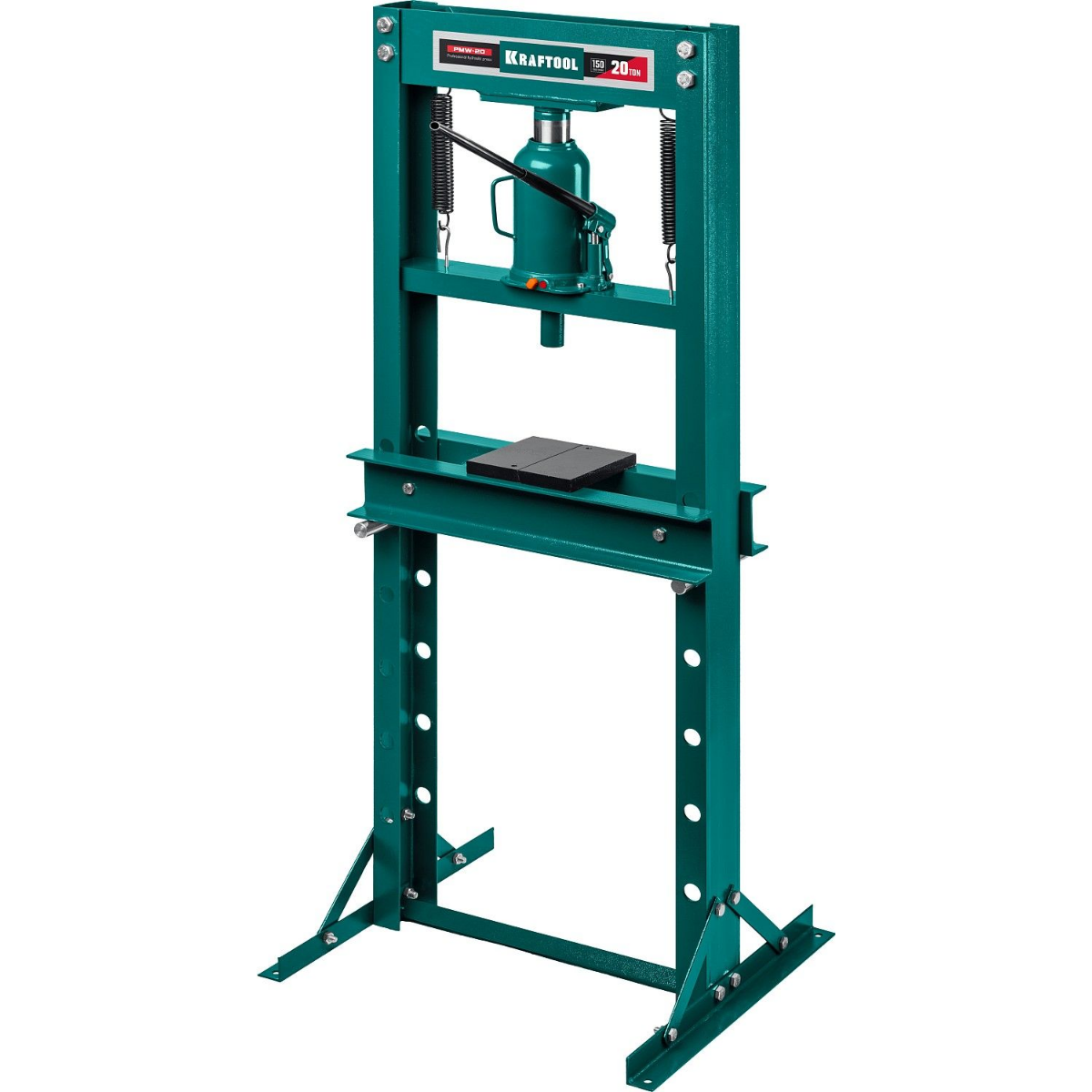 Пресс гидравлический Kraftool PMW-20 (43470-20), зеленый, 20 т, с домкратом и возвратными пружинами