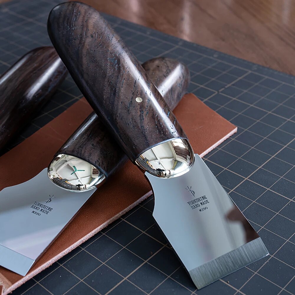 Нож для резки кожи YORKSHINE M390/440C