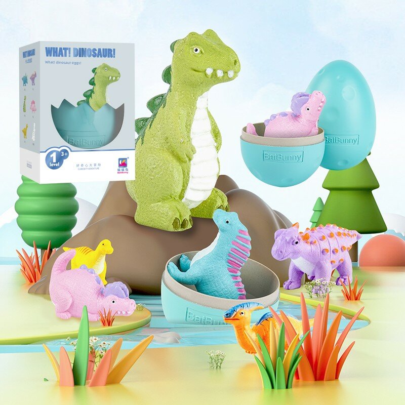 Комплект для вылупления яйца динозавра - одно ископаемое яйцо с инструментами, DIY игрушка для открытия динозавров для
