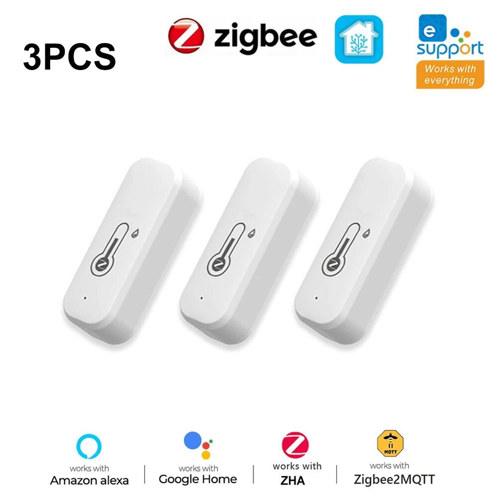 Умный датчик температуры и влажности Zigbee 3.0 Zigbee 3PCS