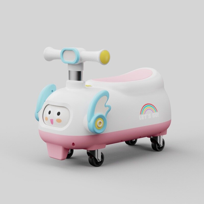 Детский арахисовый автомобиль 2-в-1, многофункциональный самокат для детей 1-3 лет, подарок, крутящийся автомобиль, качающийся автомобиль
