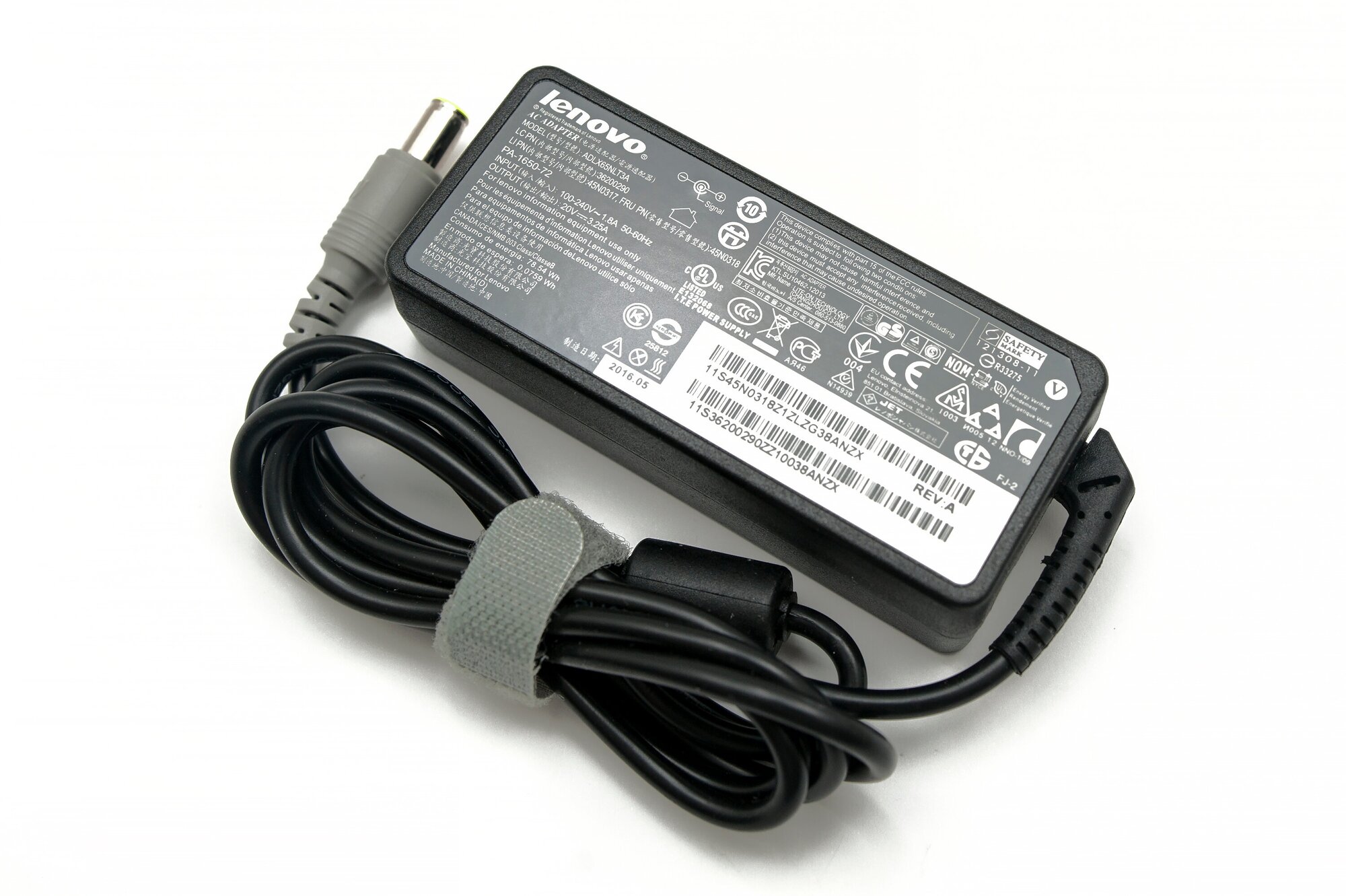 Блок питания зарядка для ноутбука Lenovo 20V 3.25A 65W штекер 7.9x5.5Блок питания зарядка для ноутбука Lenovo 20V 3.25A 65W штекер 7.9x5.5