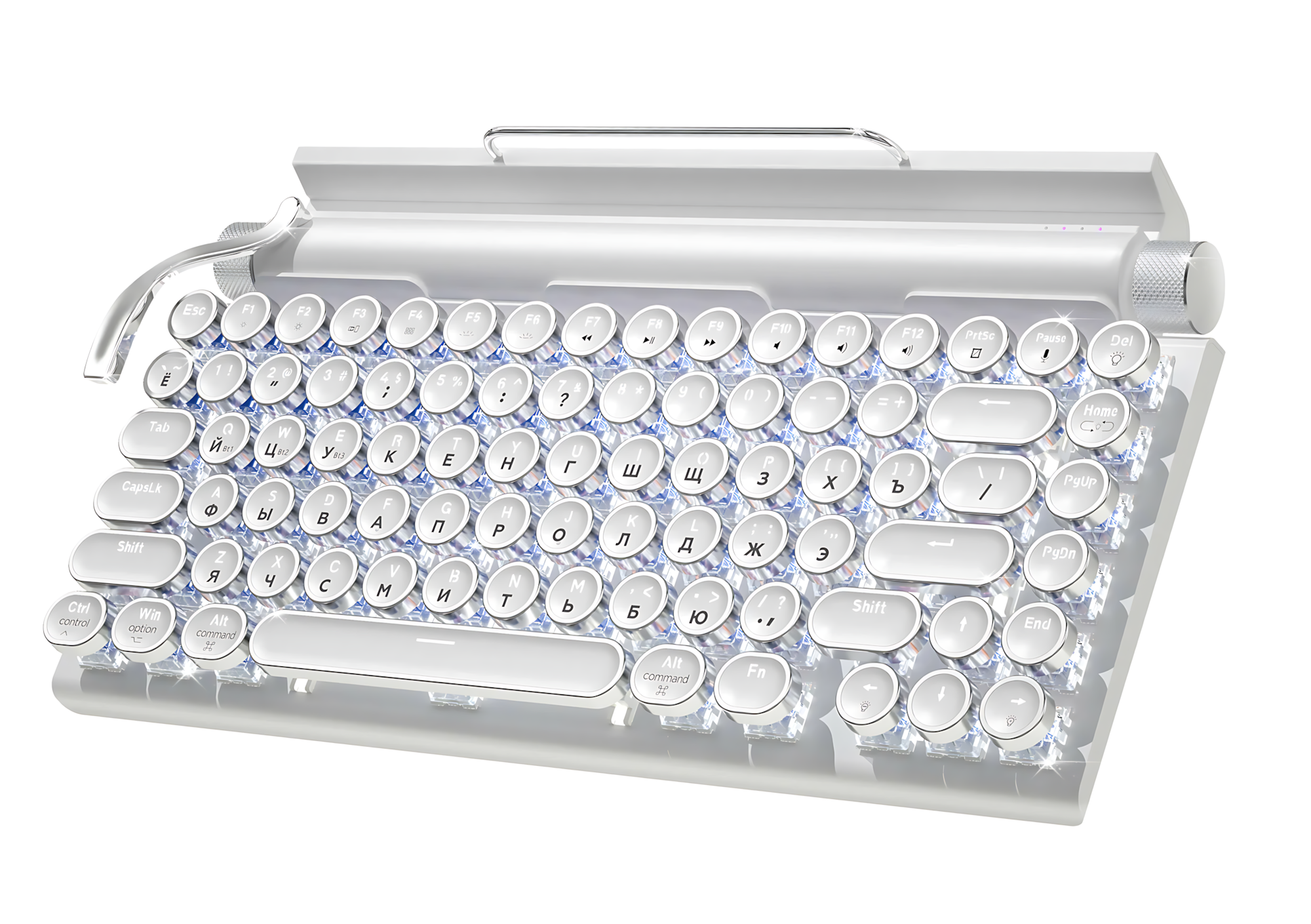 Клавиатура "Ретро", механическая, Bluetooth, 83 кнопки, подсветка, игровая, USB