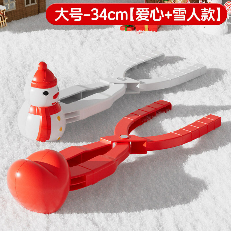 Игрушка-зажим для снежков, детский инструмент для игры в снег, зажим для снежной битвы, снежный утенок, снеговик, оборудование