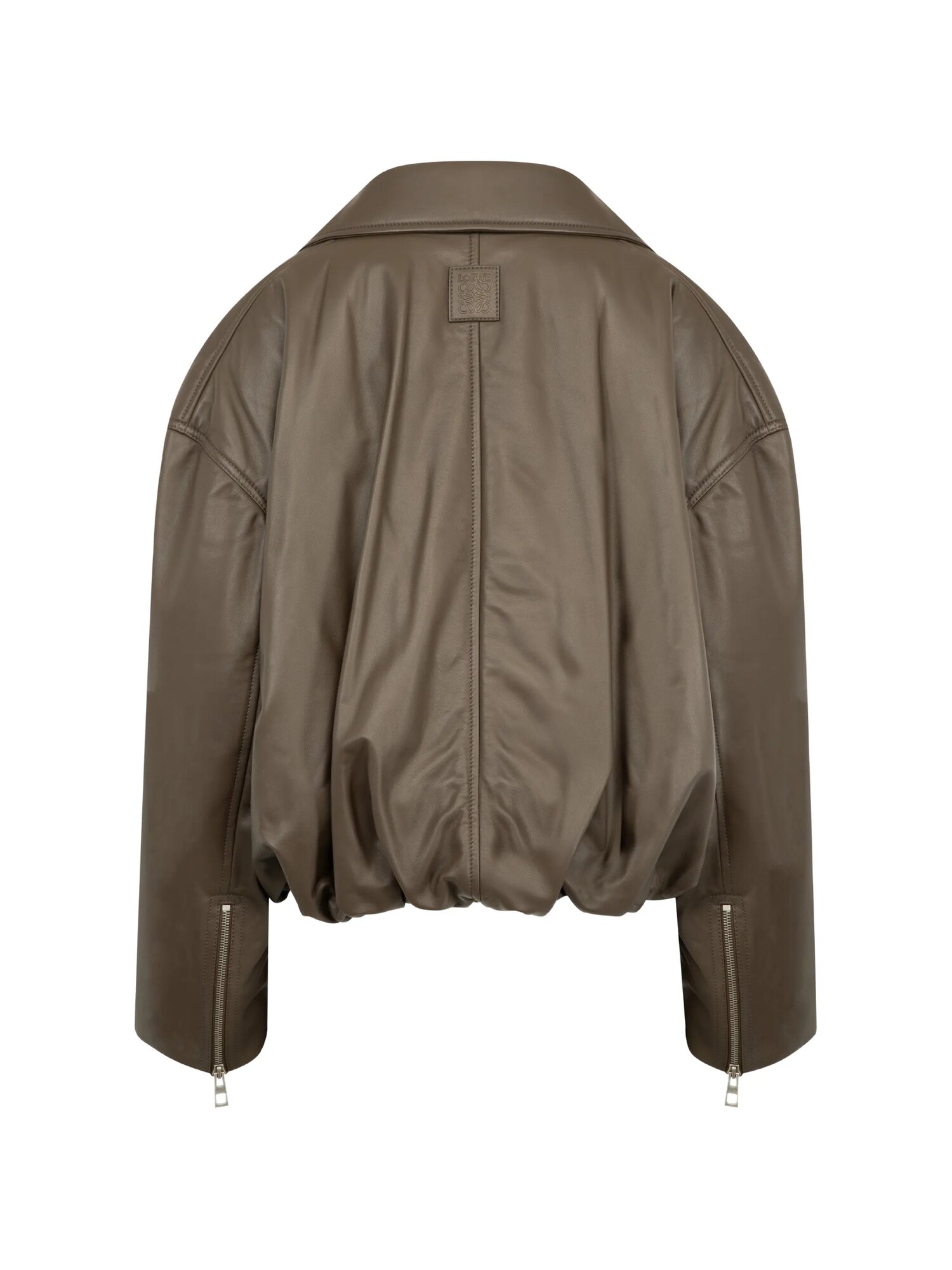 Куртка Loewe Belted biker jacket, размер 36, коричневый — фото 1
