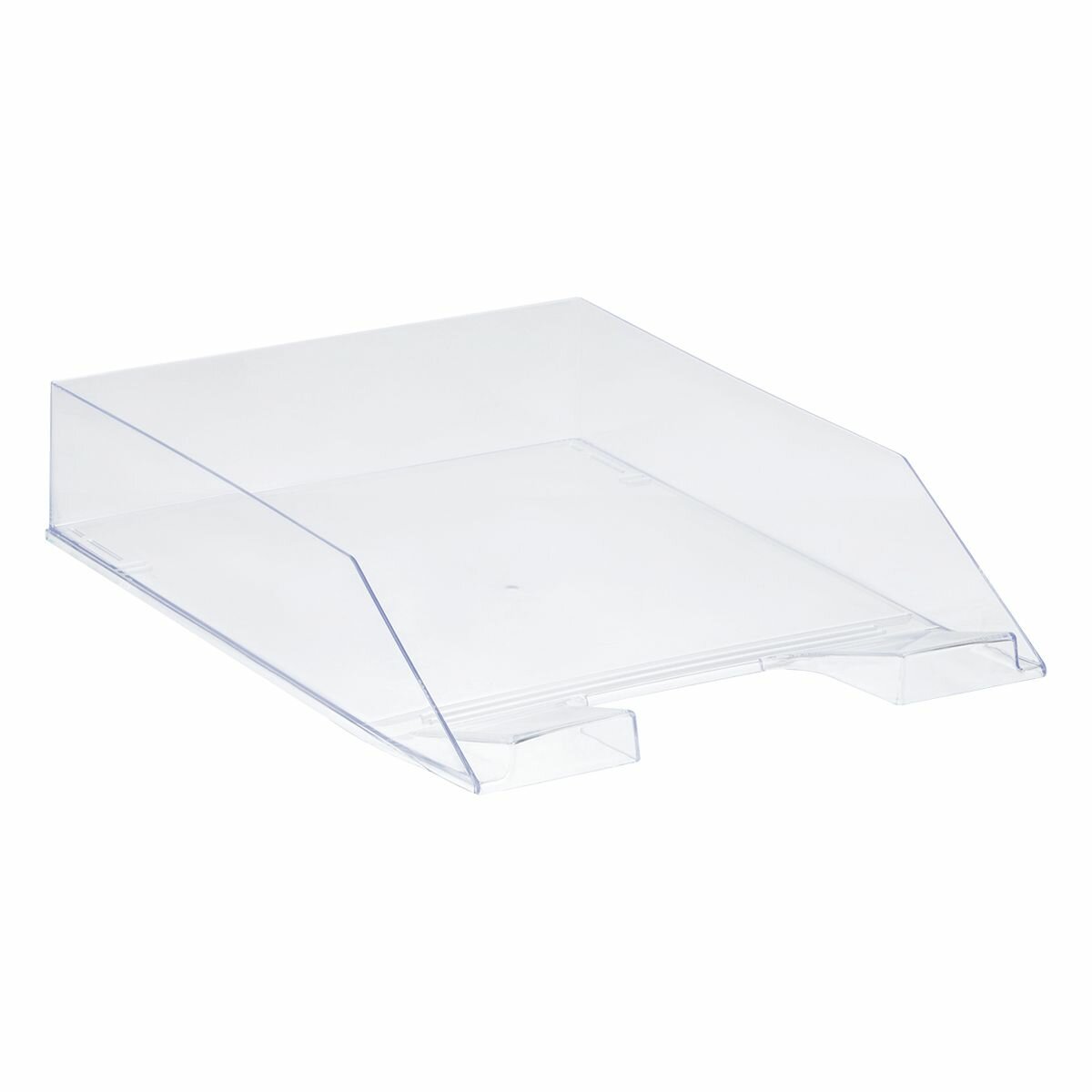 4 шт. Лоток для бумаг горизонтальный СТАММ "Фаворит", прозрачный