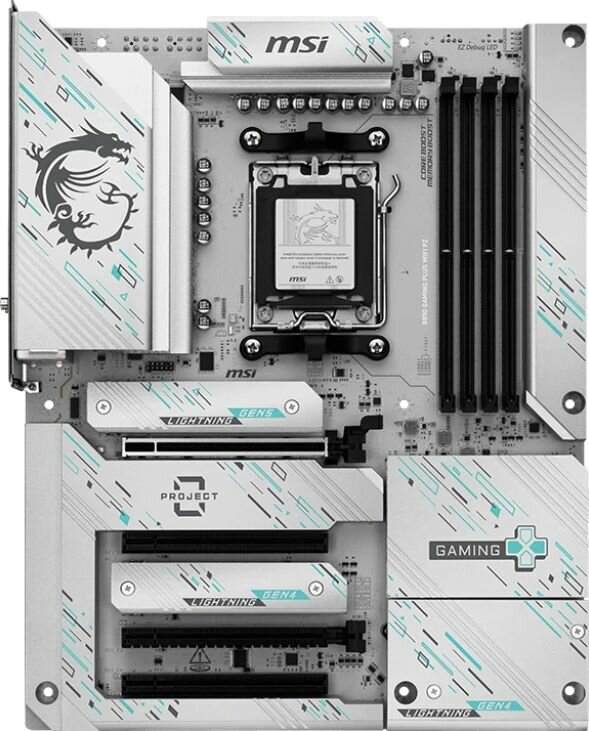 Материнская плата MSI B850 GAMING PLUS WIFI PZ, AM5, AMD B850