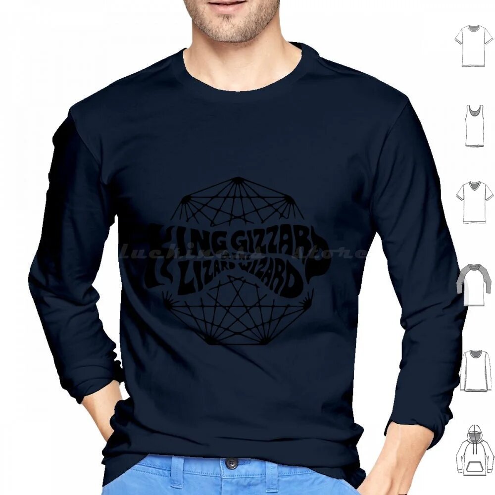 Синяя толстовка King Gizzard, размер S