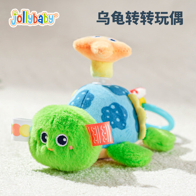 Jollybaby Новорожденный Младенец Раннее Обучение Обучающая Успокаивающая Плюшевая Игрушка Животное Вращающаяся Игрушка для Младенцев