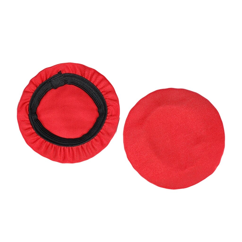 Одноразовый защитный чехол для наушников из эластичной лайкры универсальные наушники 6 ~ 8,5 см-красный