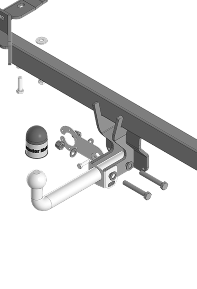 Фаркоп Motodor для GAC GS4 2024- (оцинк. Шар) арт.97807-A