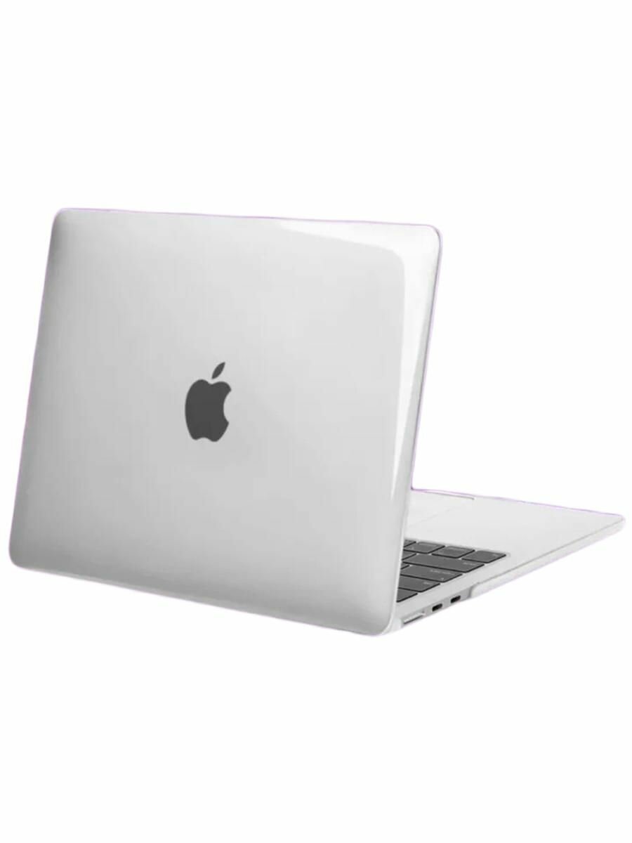 Чехол для MacBook Air 13.6 M2 M3 M4 / Накладка пластиковая для Макбук Аир 13.6 2022, 2024, 2025 (A2681, A3113, A3240), Цвет: Прозрачный