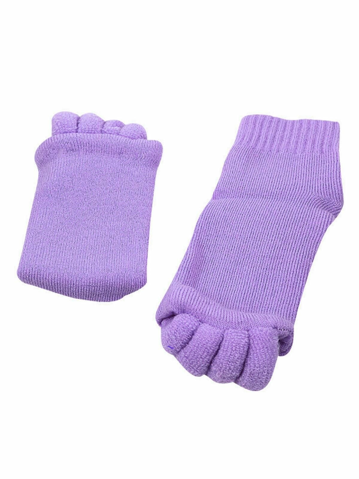 Женские йога-носки с разделителями пальцев, Светло-фиолетовый