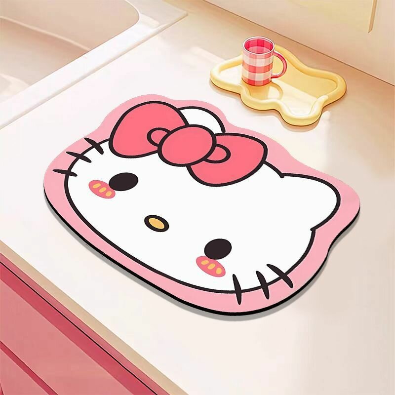 Коврик для кухонной столешницы с водопоглощением, диатомитовый коврик, нескользящий, быстро сохнущий, для мисок и тарелок, настольный коврик