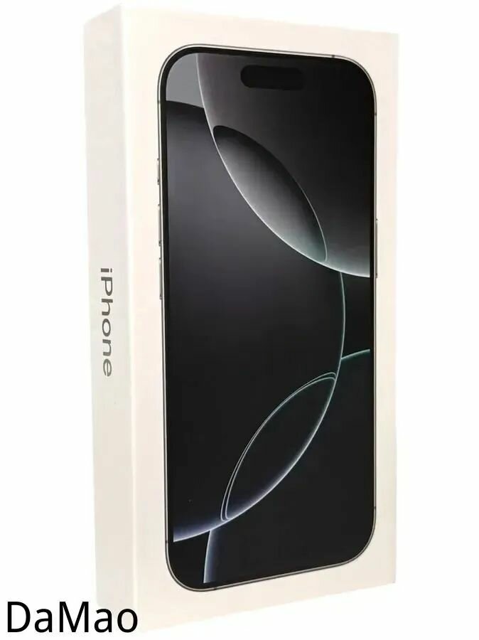 Коробка iPhone 16 Pro Max White Titanium (Белый), Муляж