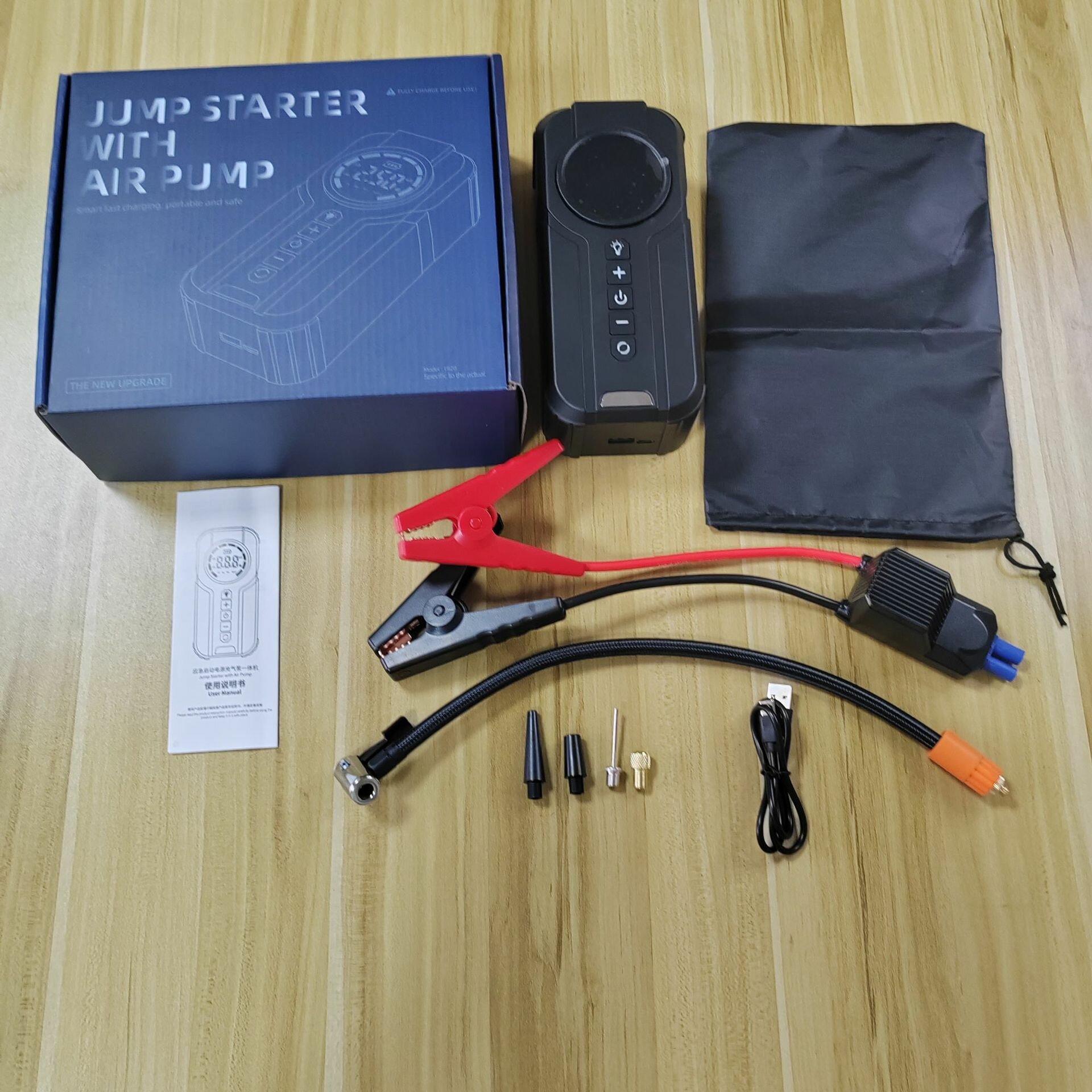 Кросс-бордерный Power Bank, автомобильный аварийный стартер, воздушный насос, интегрированный многофункциональный портативный аккумулятор для запуска двигателя