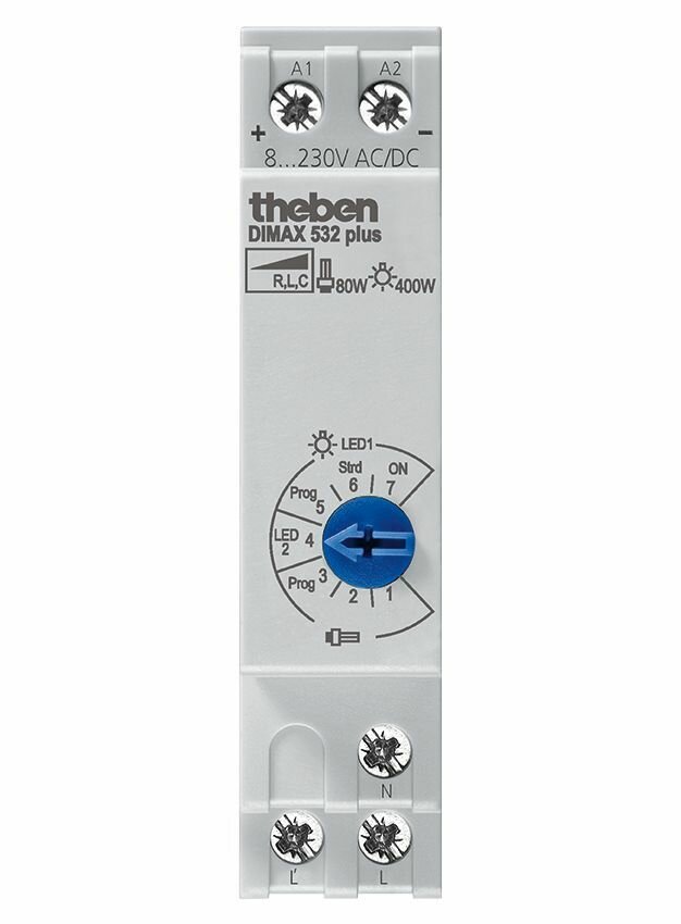 Диммер универсальный Theben DIMAX 532 plus до 400Вт (5320001) — фото 1