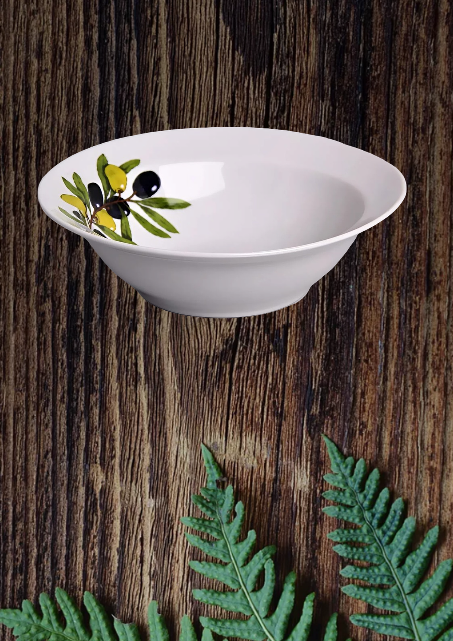 Тарелка глубокая 500 мл. Оливки Дулевский фарфоровый завод