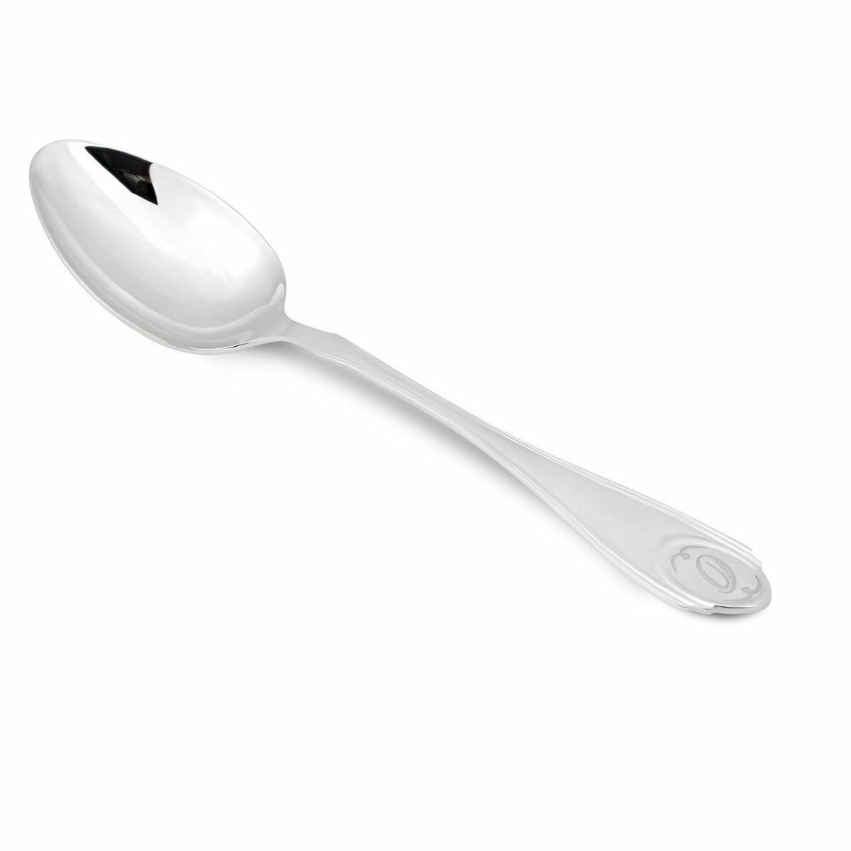 Ложка чайная из серебра 925 пробы с буквой О