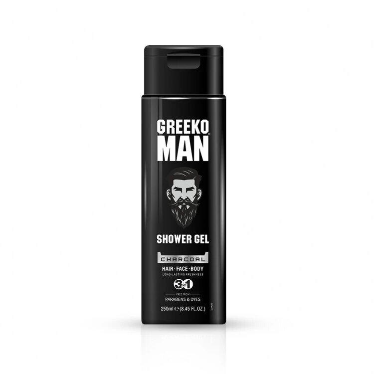 Гель для душа Угольный (Greeko Shower Gel – Charcoal) Trichup 250мл - 1 шт.