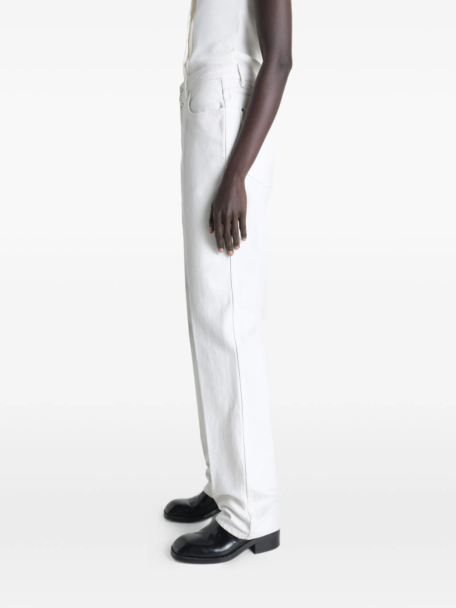 Джинсы LEMAIRE Belt-loop pocket jeans, размер 36, white — фото 1