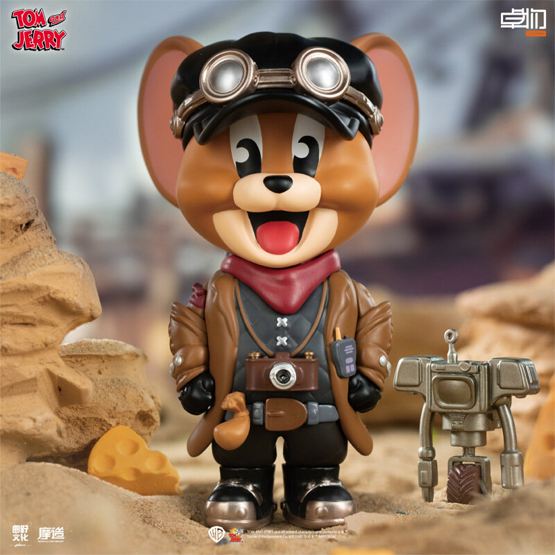 Фигурка Zhuowu TOM и JERRY, приключение на планете с сыром, модная игрушка, классический орнамент, подарок, аутентичный