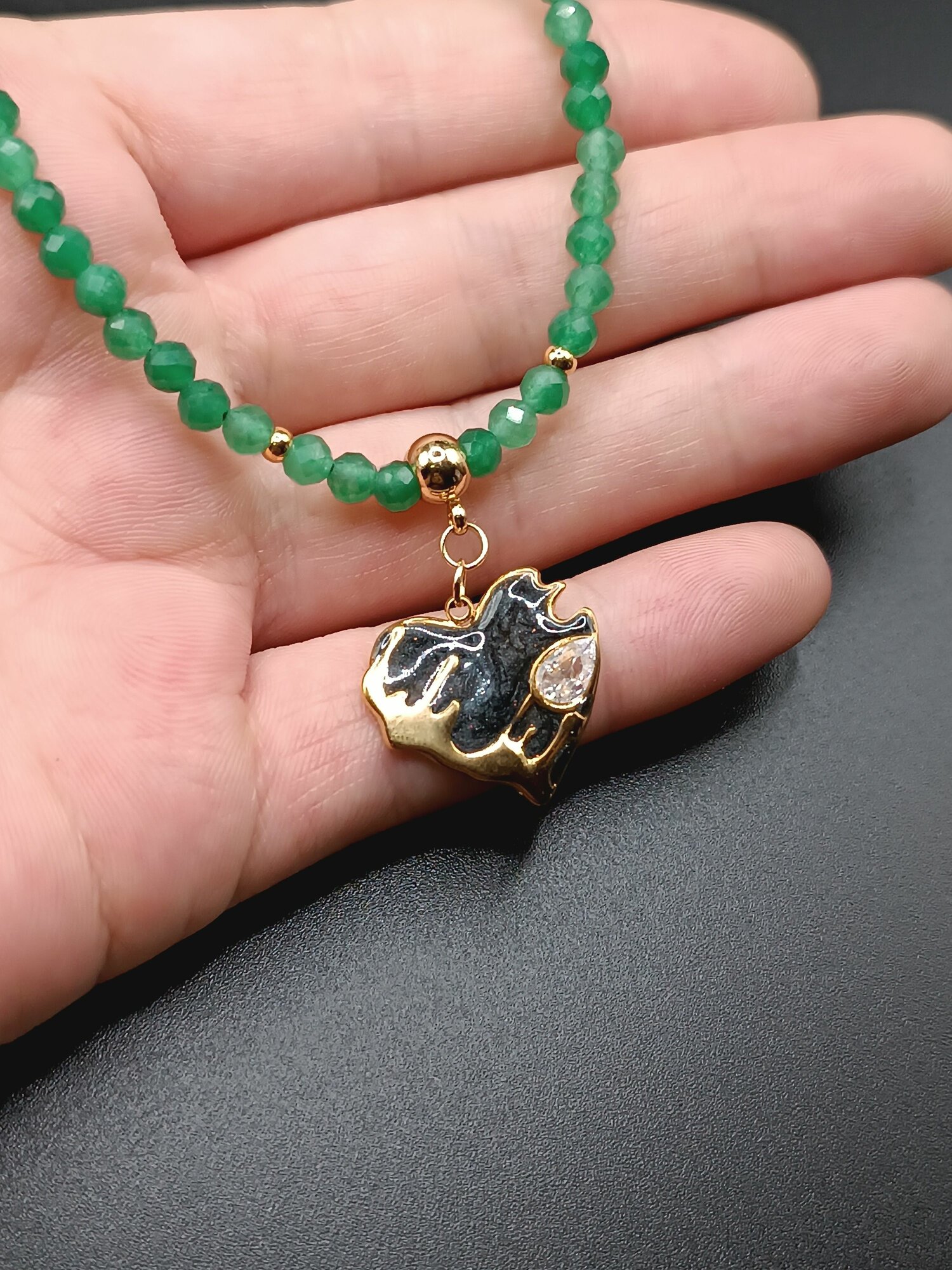 Бусы, металл