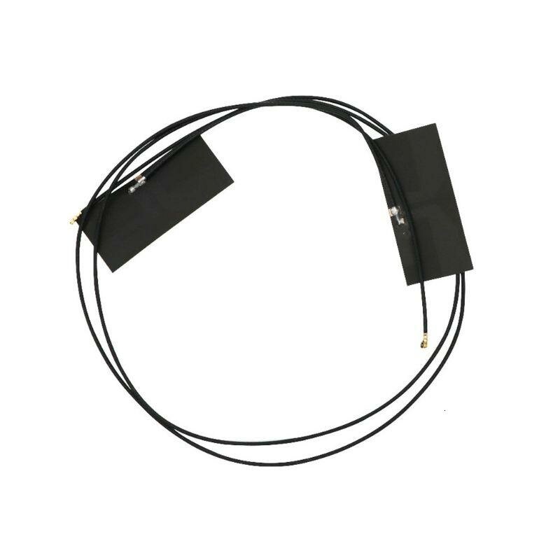 Внешняя антенна с кабелем-удлинителем MHF4, двухдиапазонная, для модуля M.2 Wi-Fi Intel, Черный