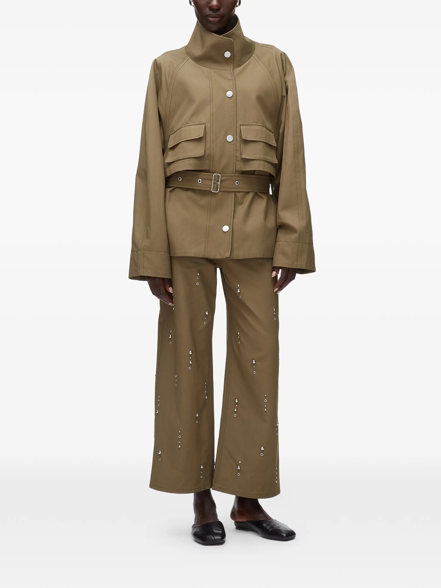 Куртка 3.1 Phillip Lim Belted jacket, размер M, разноцветный — фото 1