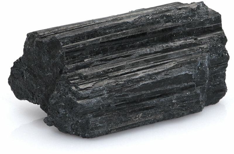 Черный Турмалин - Шерл необработанный, натуральный камень/минерал (30-40 г, 30 - 40 мм)