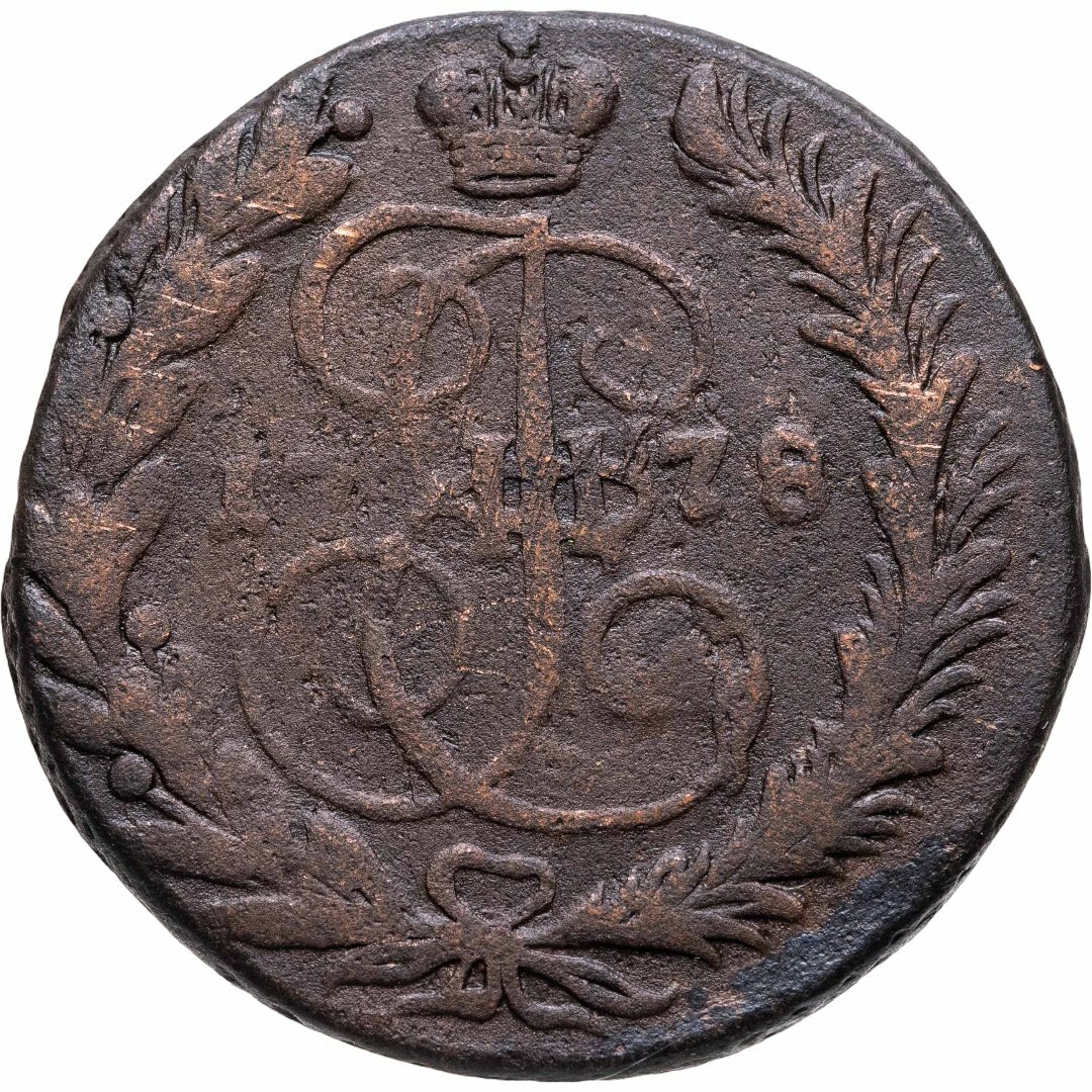 2 копейки 1778 ЕМ, Медь, в сохранности F