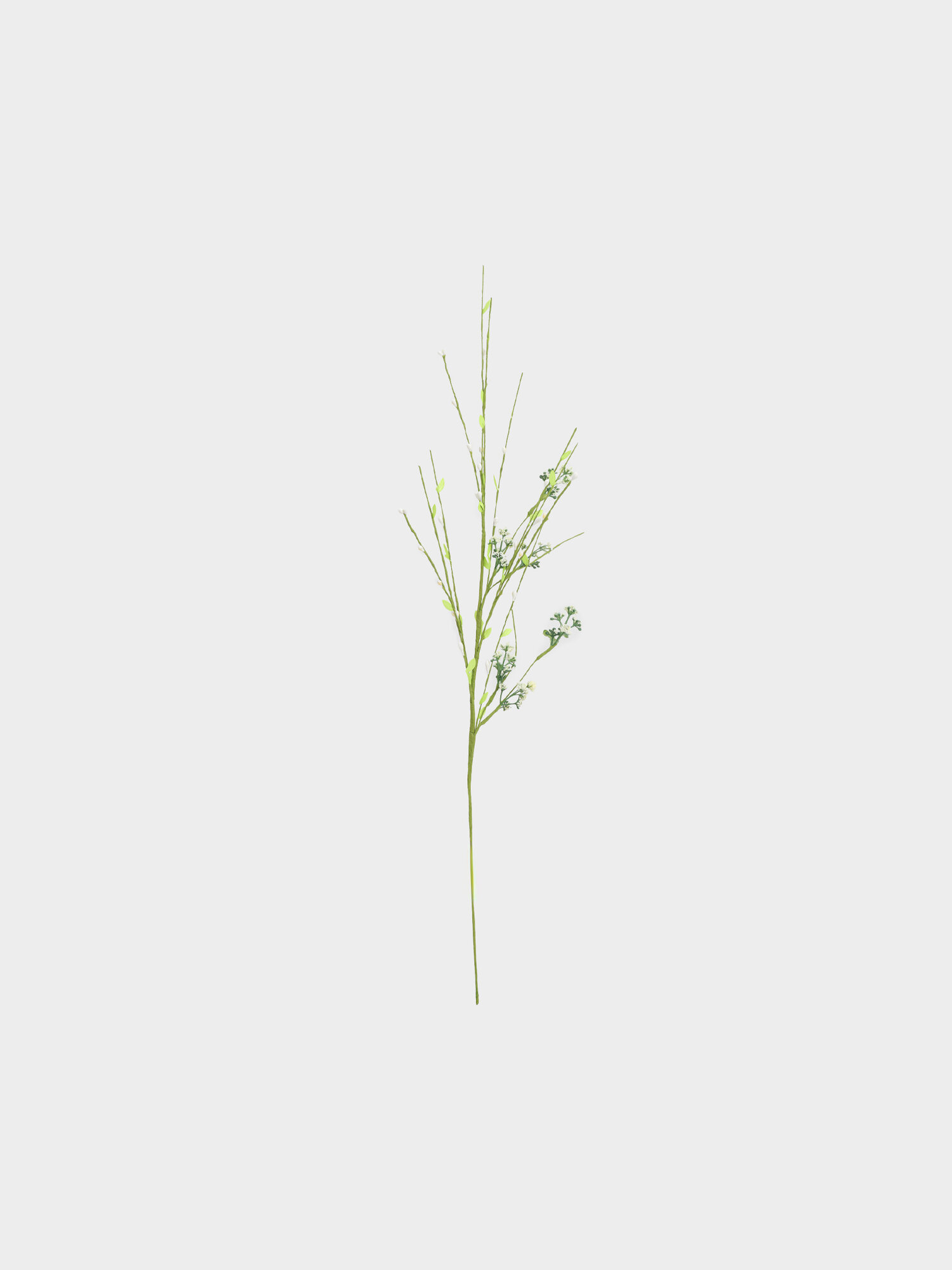 Ветка декоративная, 78 см, пластик/бумага, Белые соцветия, Meadow decor, Kuchenland