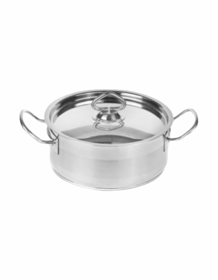 Кастрюля с крышкой Luxstahl, нержавеющая сталь, 2 л