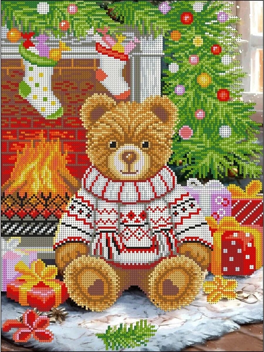 Рисунок на ткани 30х40 см
