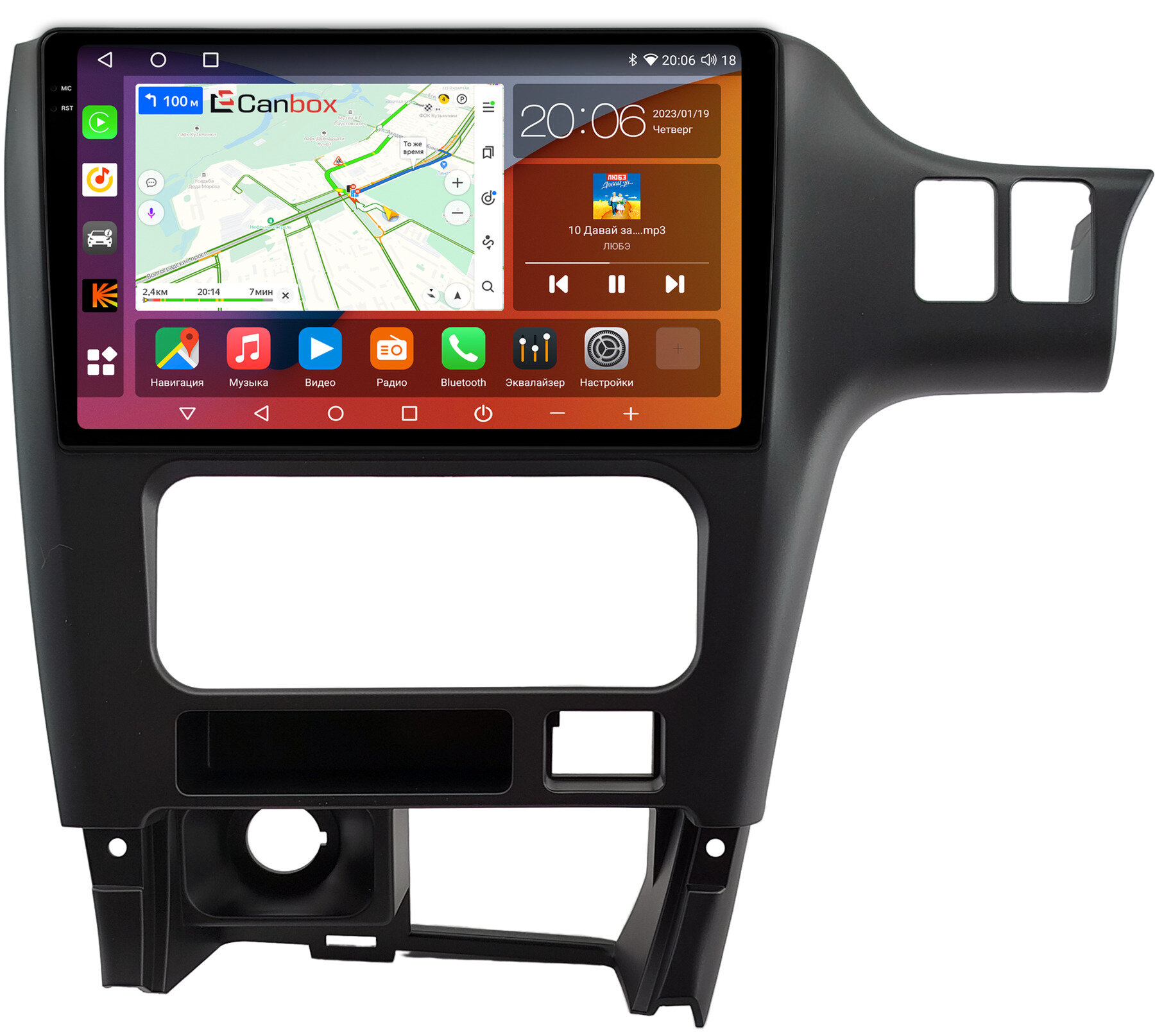 Штатная магнитола Subaru Legacy 3, Outback 2 1998-2004 (правый руль) Canbox EVO 2K 5815-9-0757 Android 14 (4G-SIM, 6/128, DSP, QLed, AI, 360)