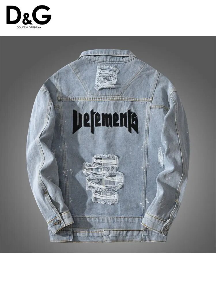 Куртка Dolce&Gabbana Джинсовые косухи, винтажные + грубый пошив