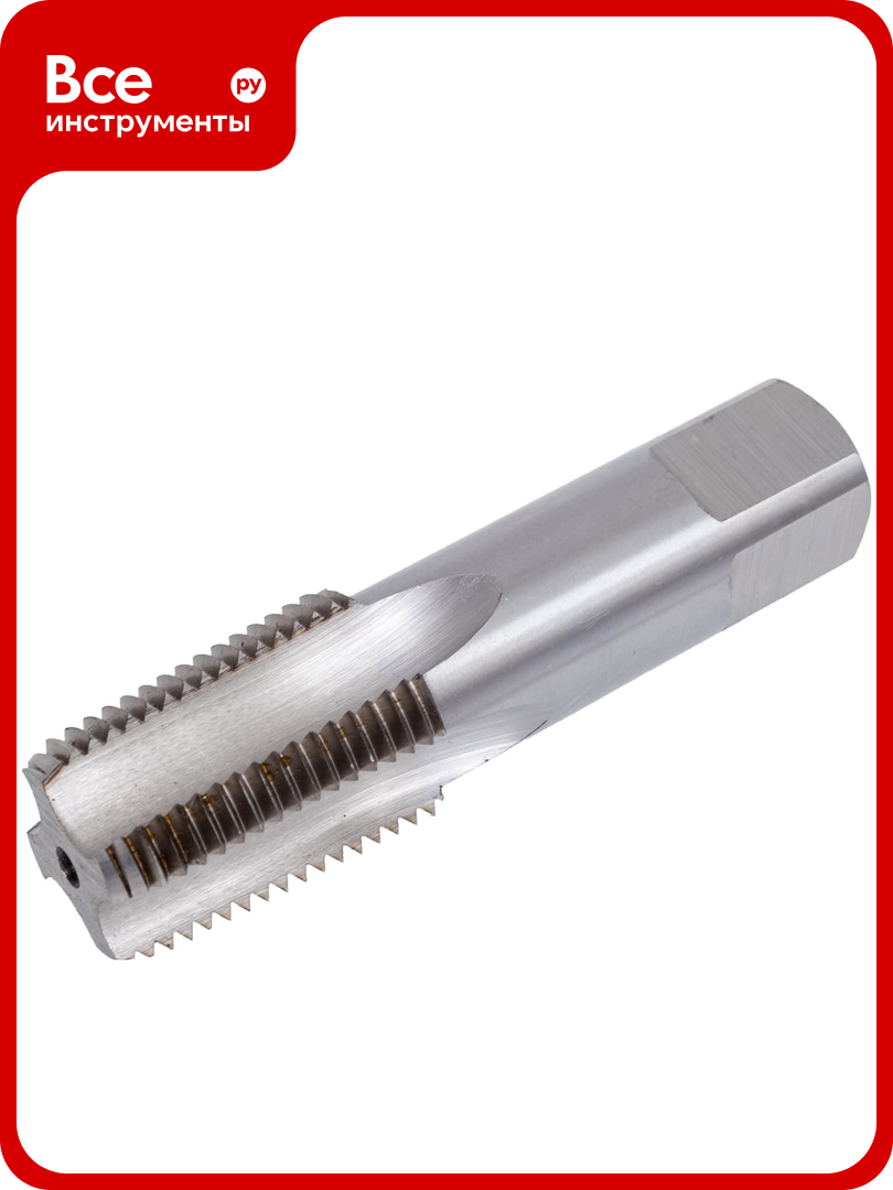 Метчик машинно-ручной конический H-Tools NPT 1/2 -14 HSS-G C/2-3P L-80мм a=12 231012HT