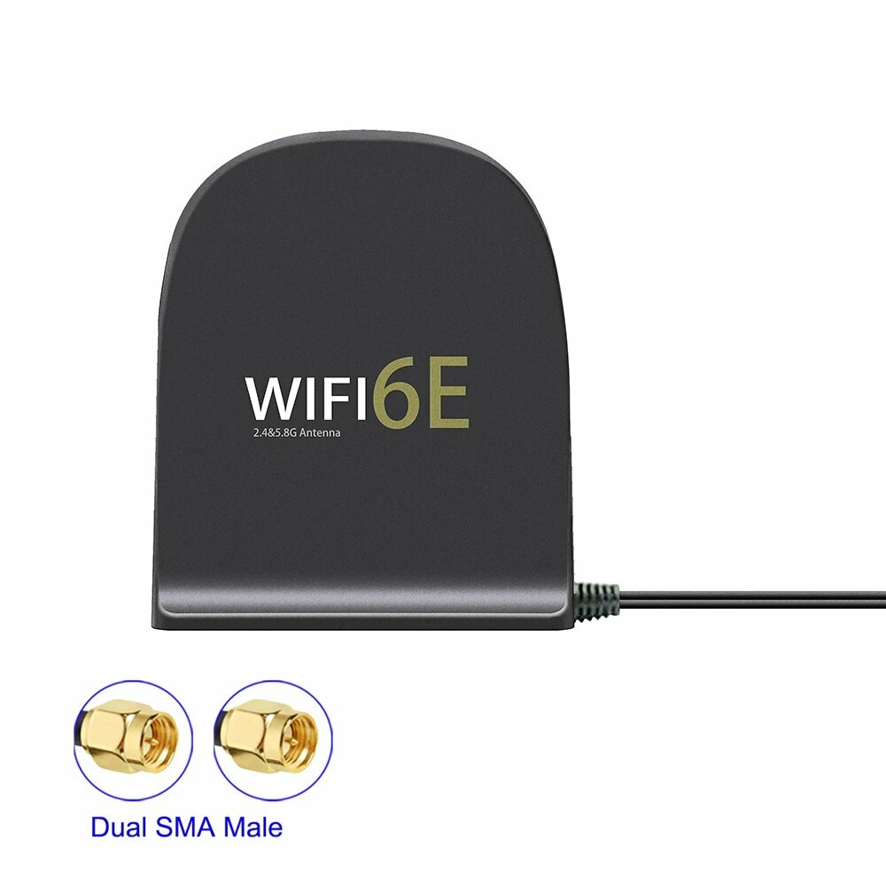 WiFi 6E Антенна 15dBi Dual SMA Male-Black