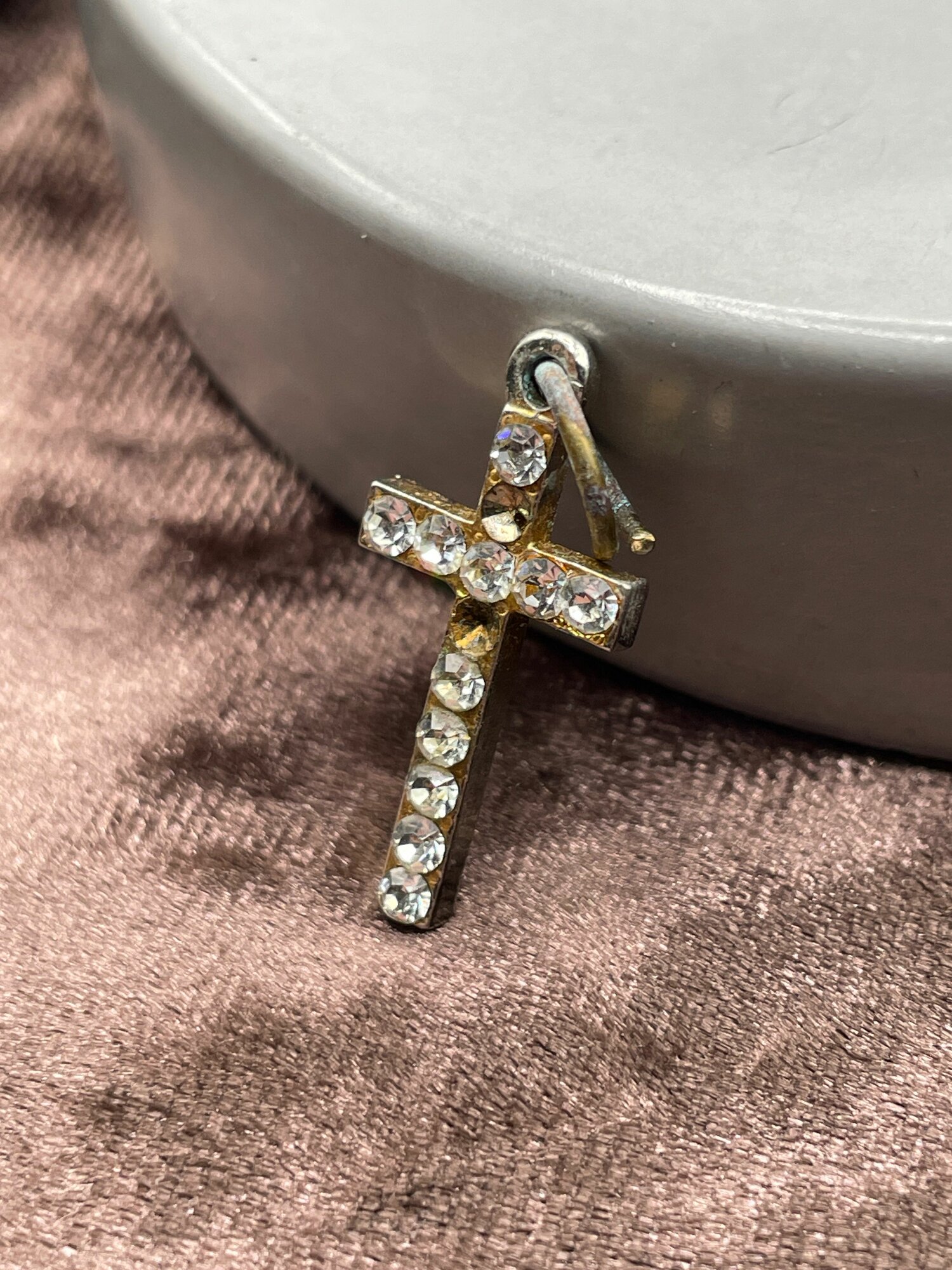 Винтажный нательный крест крестик, кулон