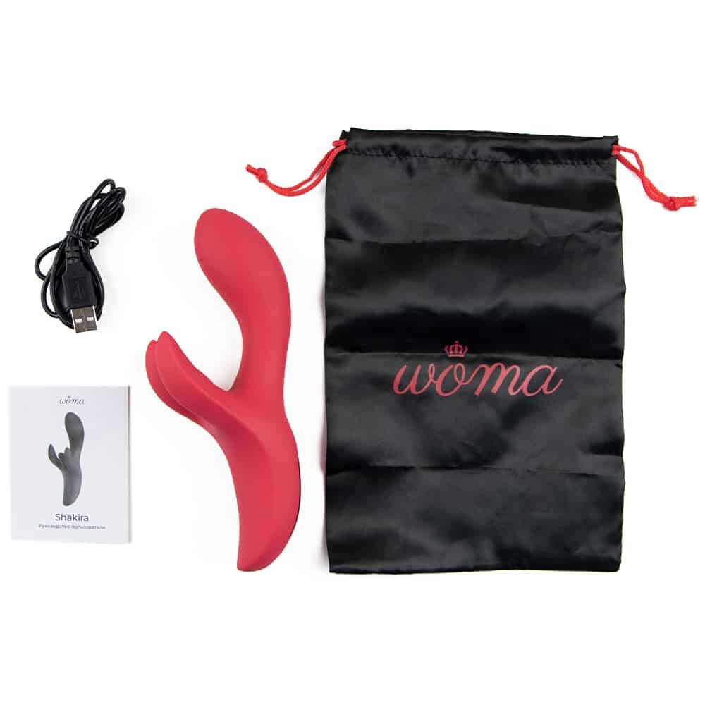 Вибратор-кролик Woma Shakira, силикон, водонепроницаемый, 4 мотора