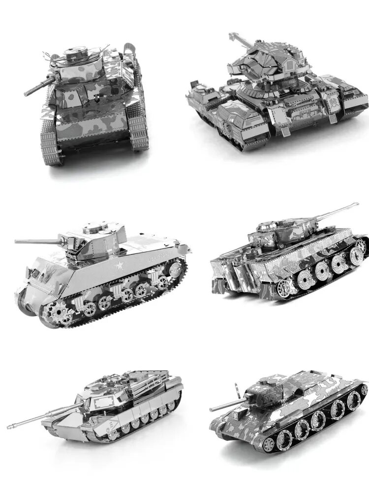 Танковый комплект 3D Металлическая модель DIY Игрушки