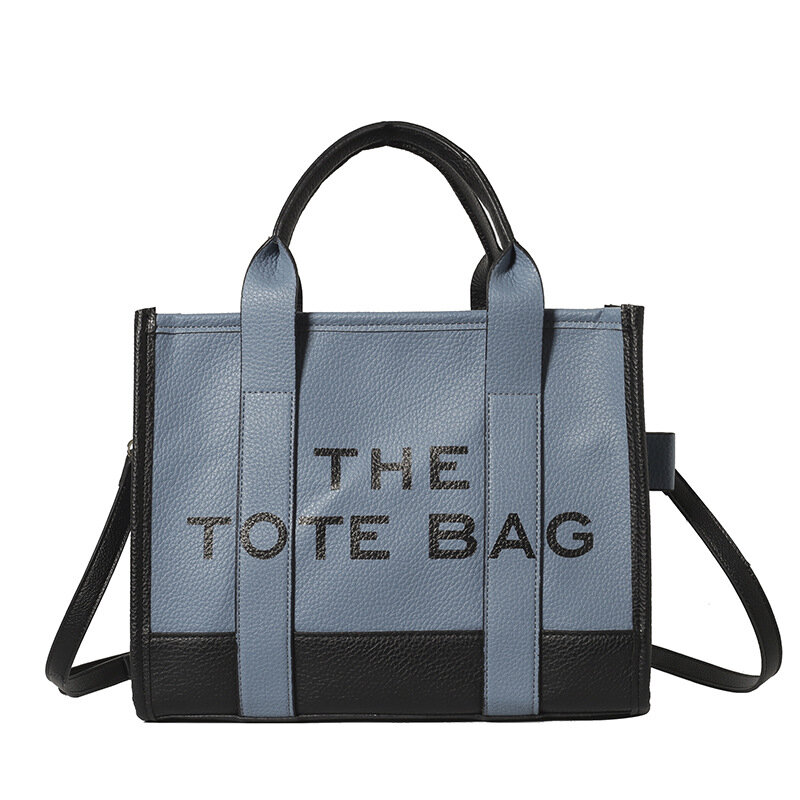 2026 Трансграничная торговля 2025 Новый стиль Пэчворк Цветной блок Повседневная Универсальная Большая вместимость Сумка через плечо для женщин