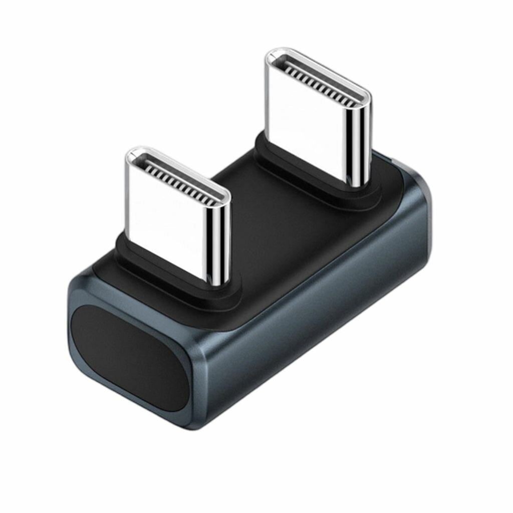 USB4 Type C Конвертер 80Gbps 240W 8K60, - C мужской U-образный синий
